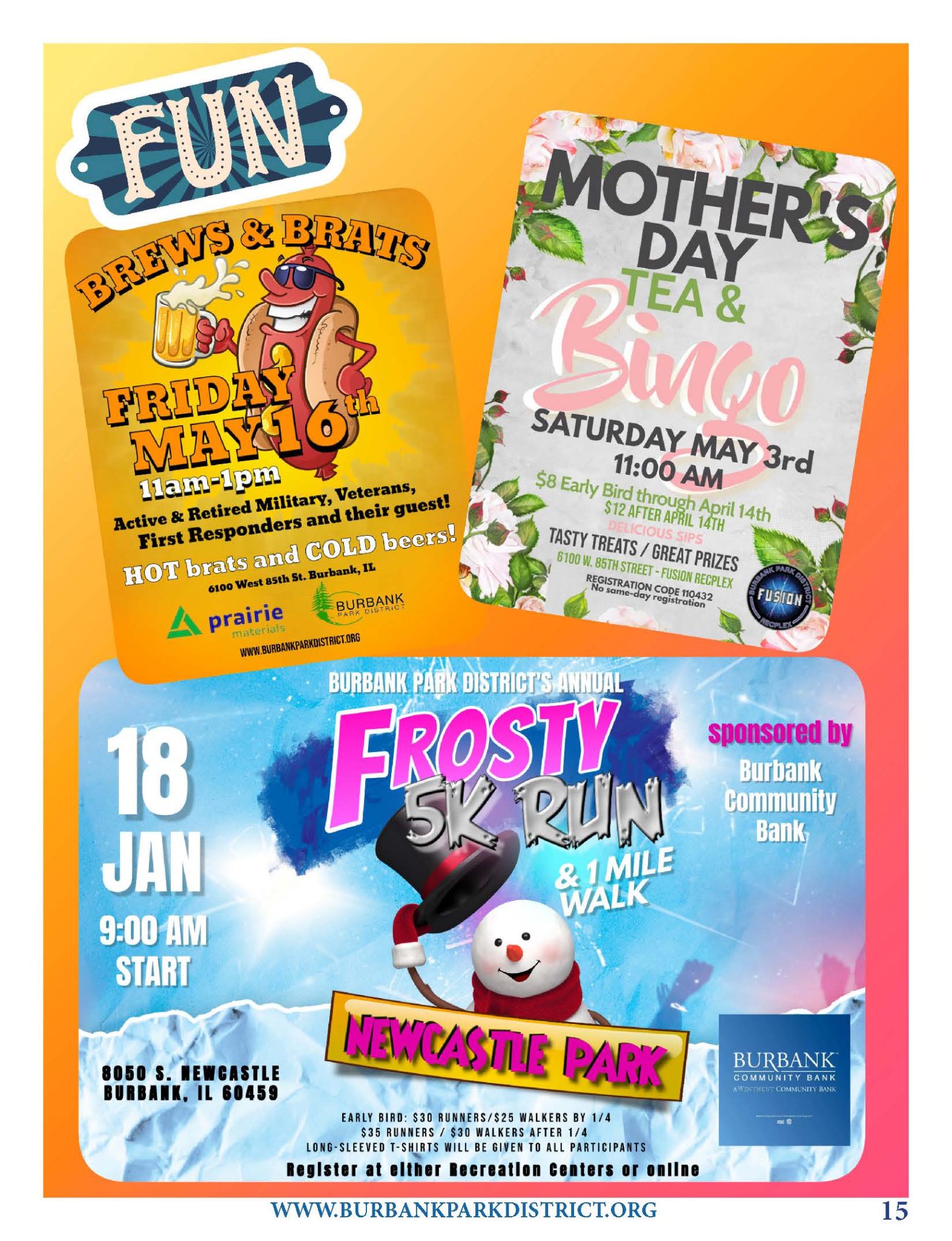 Burbank Park District – "Where Fitness and Recreation Become One"