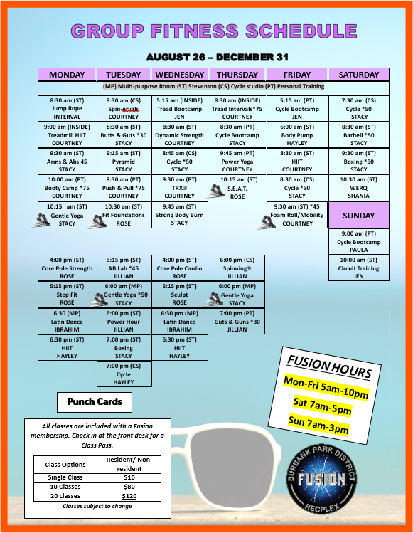 Fusion Group Exercise – Burbank Park District